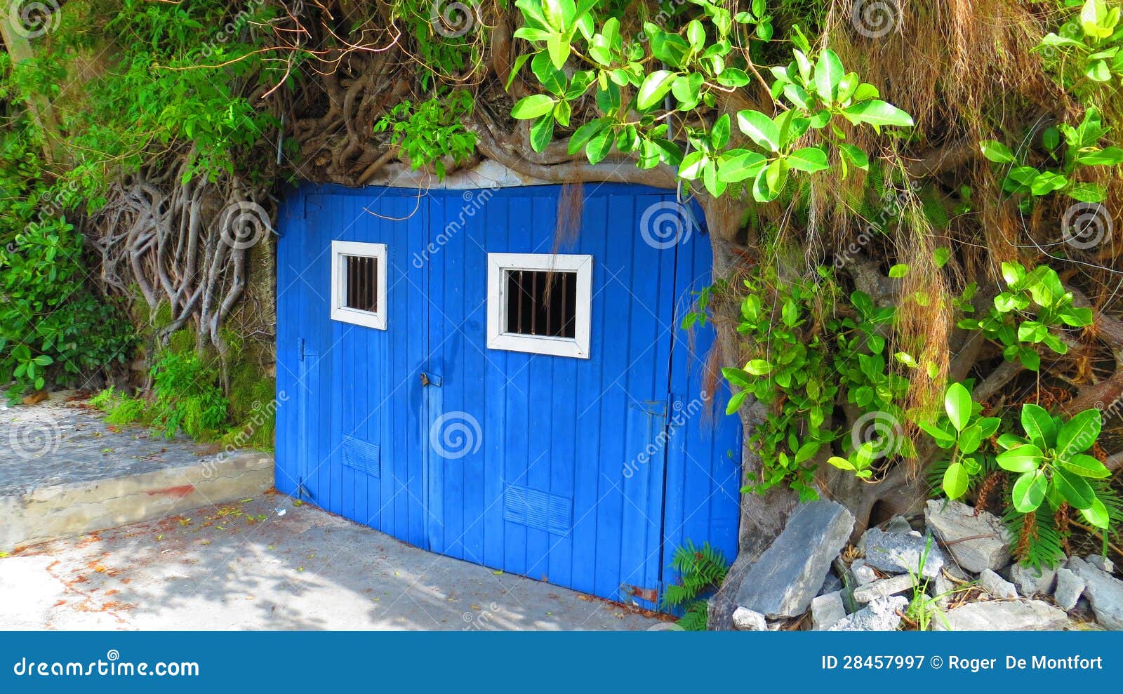 Gates in the hillside stock image. Image of caribbean - 28457997