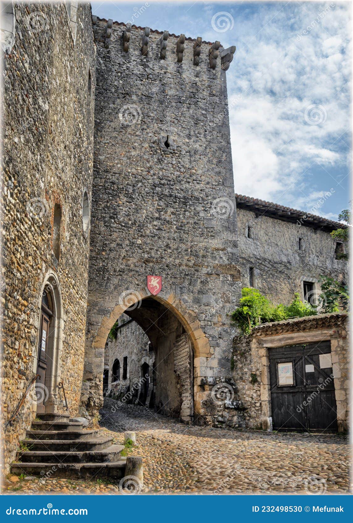 Perouges (France), Medieval Village Stock Image | CartoonDealer.com ...
