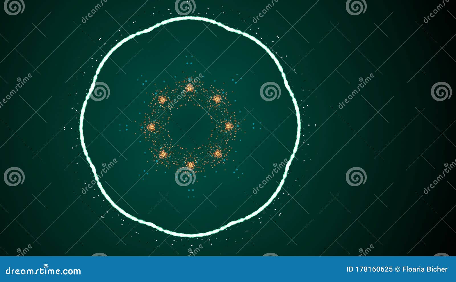 Gateway into Another World with Flickering Polydons Inside and White ...