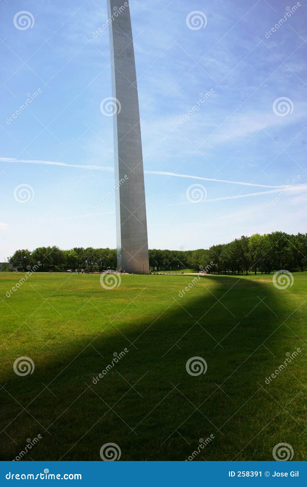 Gateway Arch Shadow stock image. Image of illinois, arch - 258391