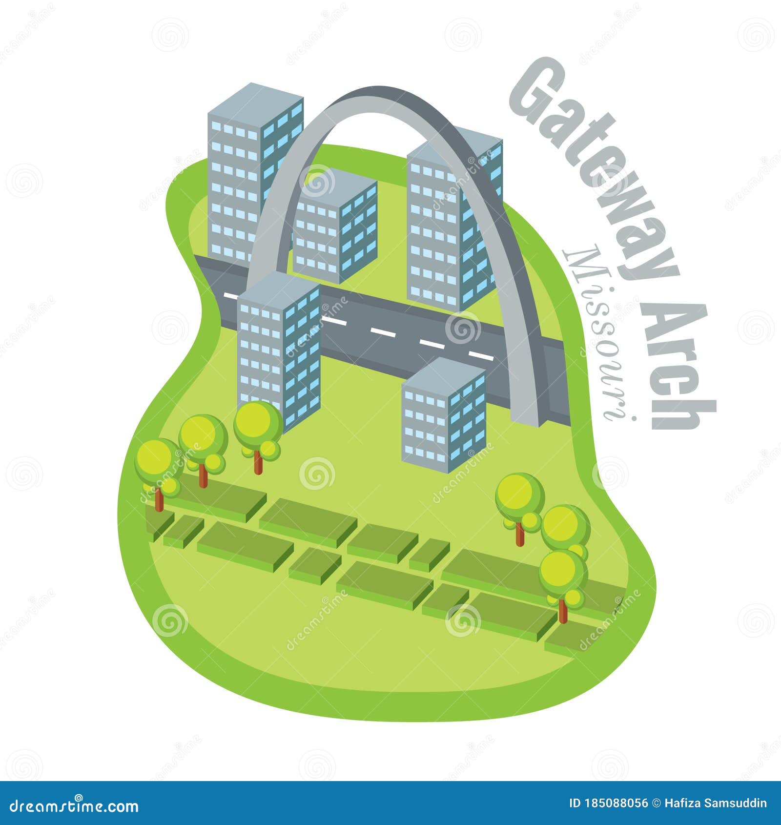 Gateway Arch Icon. Trendy Gateway Arch Logo Concept On White Background ...