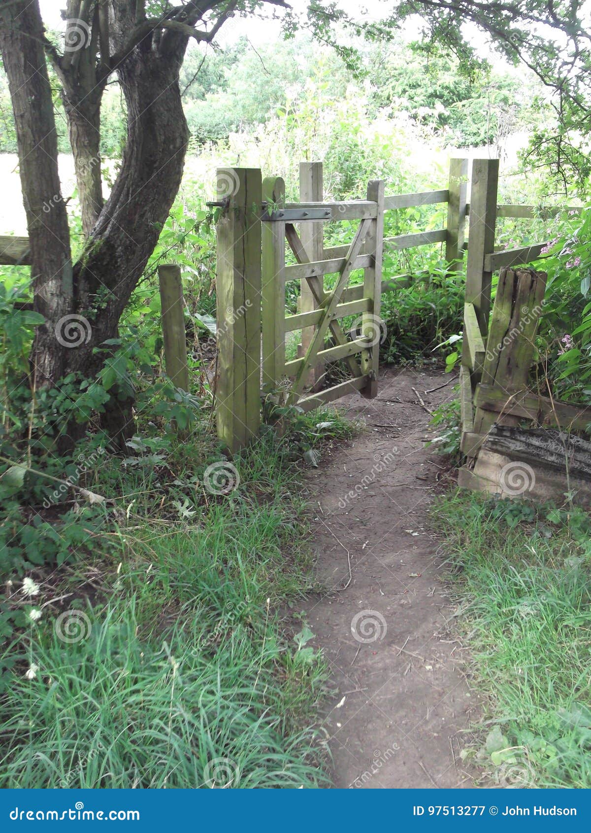 Gateway stock image. Image of footpath, yorkshire, verdant - 97513277