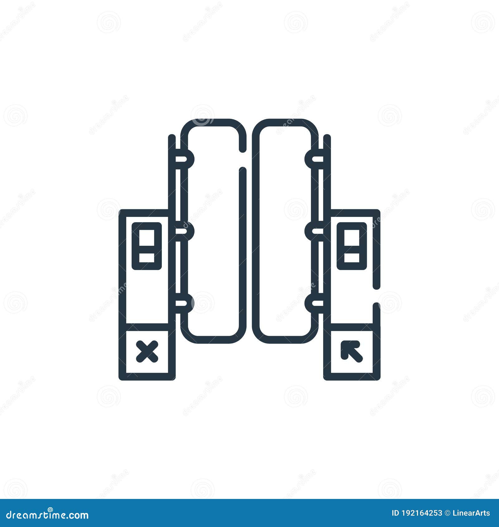 Gateway Icon Vector from Public Transportation Concept. Thin Line ...