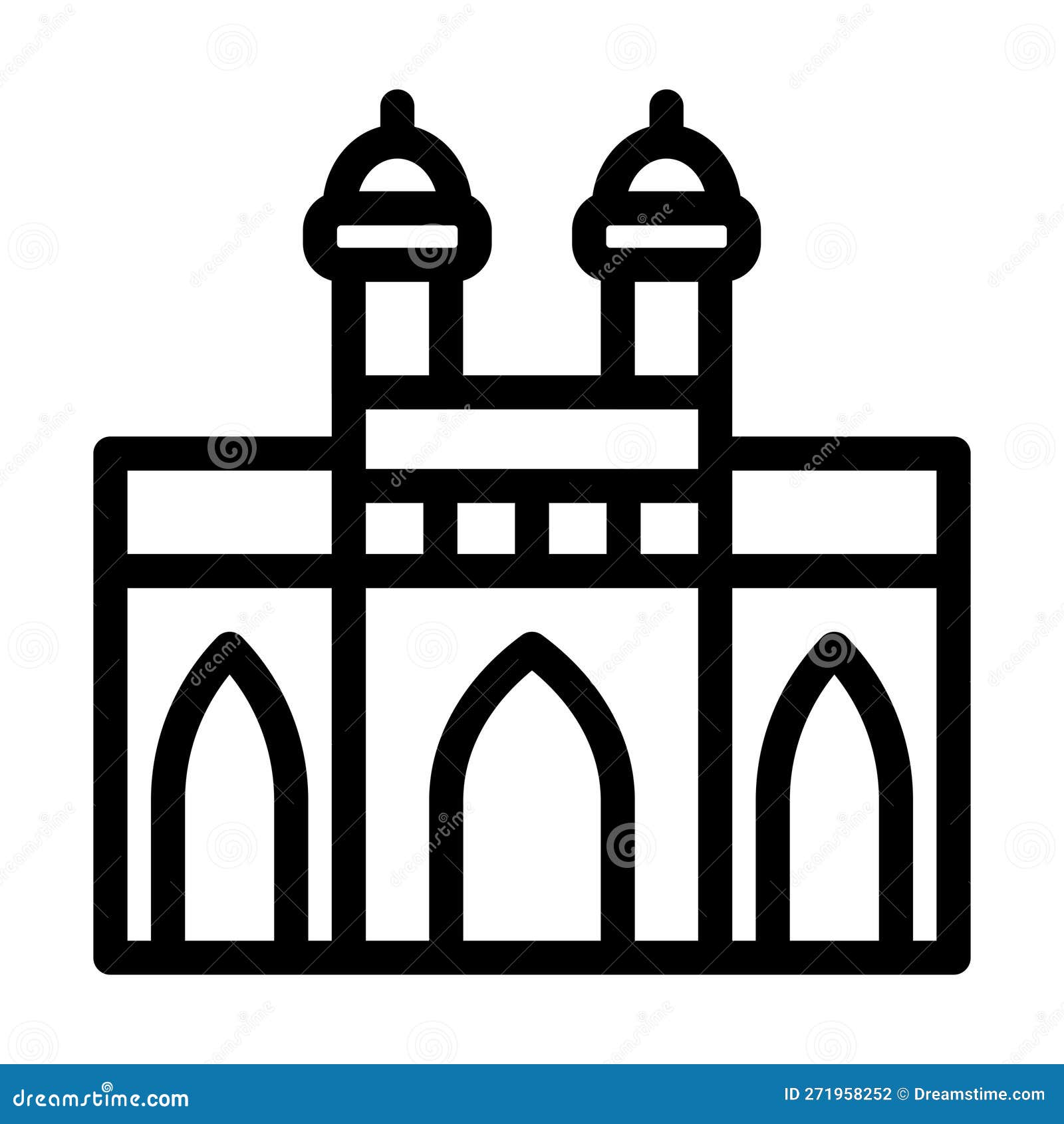 Gateway Line Icons Collection. Doorway, Ingress, Access, Portals ...