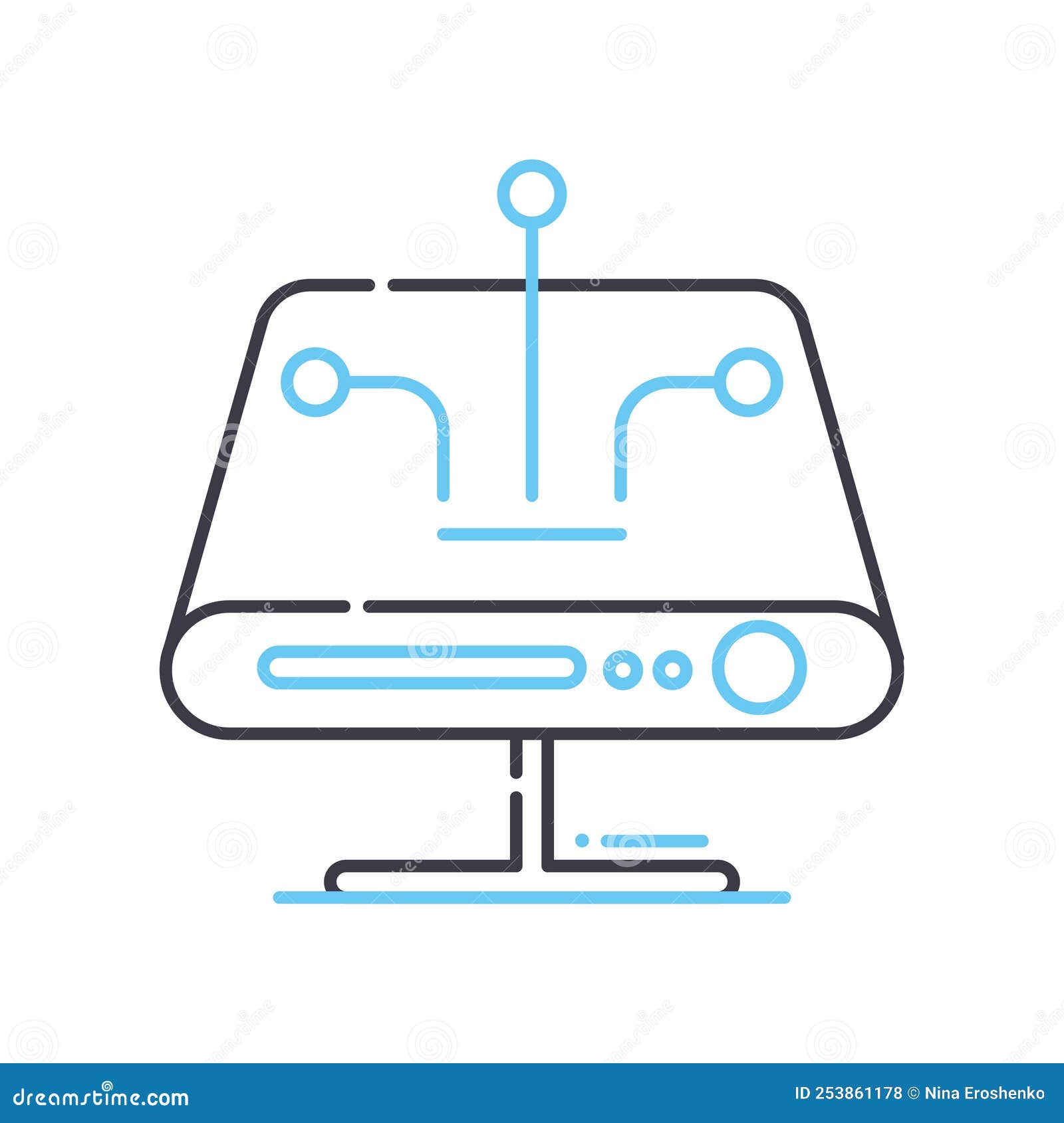 Gateway Line Icon, Outline Symbol, Vector Illustration, Concept Sign ... Gateway Line Icon, Outline Symbol, Vector Illustration, Concept Sign ...