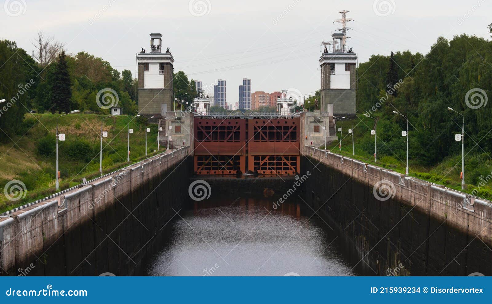 Gateway of the Moscow Canal Editorial Stock Image - Image of ship ...