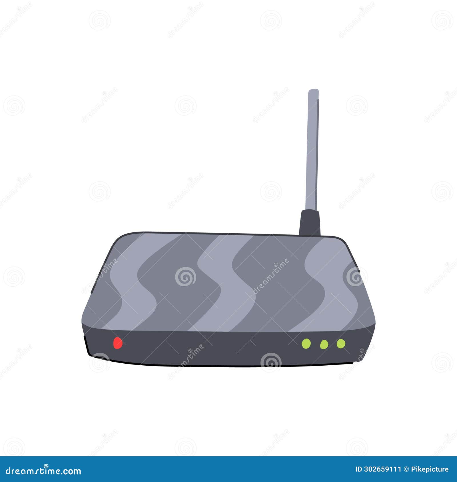 Gateway Router Cartoon Vector Illustration Stock Vector - Illustration ...