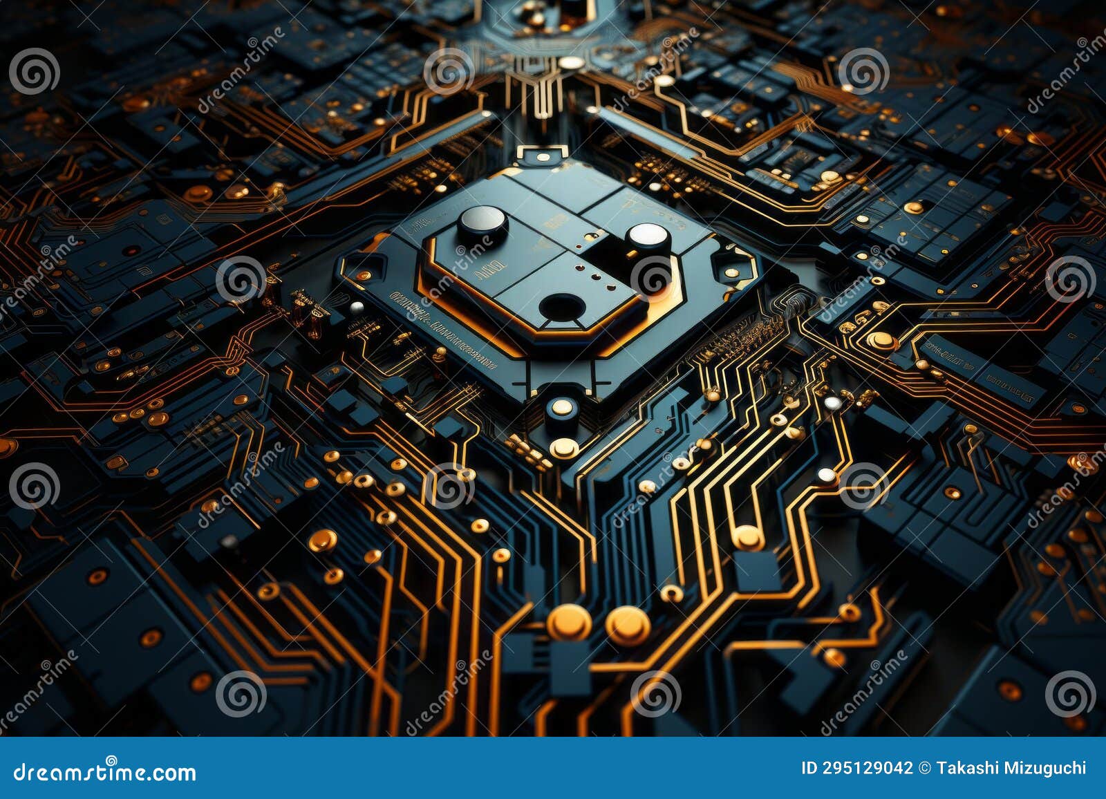 Gateway To the Future: Stunning Background of Advanced Motherboard ...