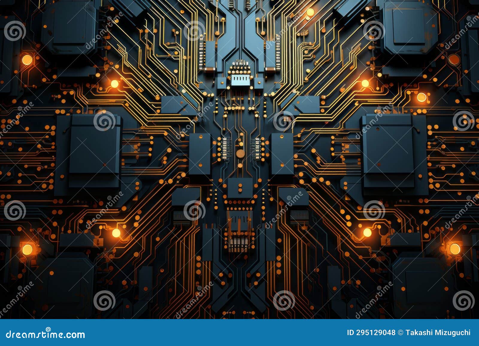 Gateway To the Future: Stunning Background of Advanced Motherboard ...