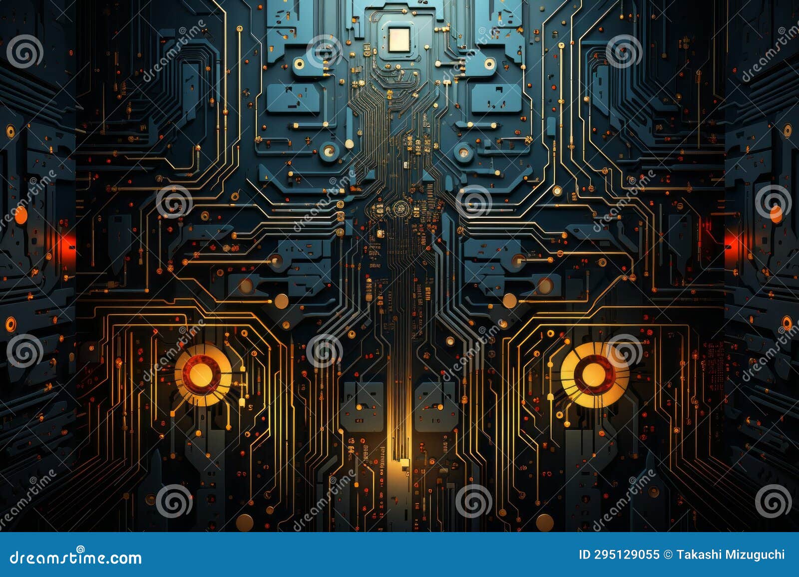 Gateway To the Future: Stunning Background of Advanced Motherboard ...