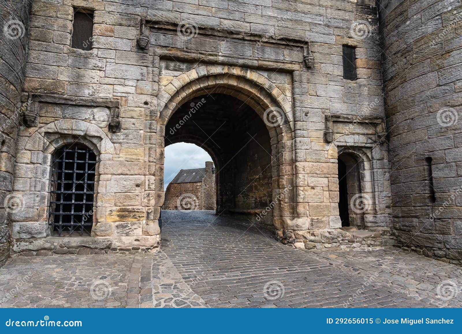 Gateway To Medieval Stirling Castle in the Scottish Highlands. Stock ...