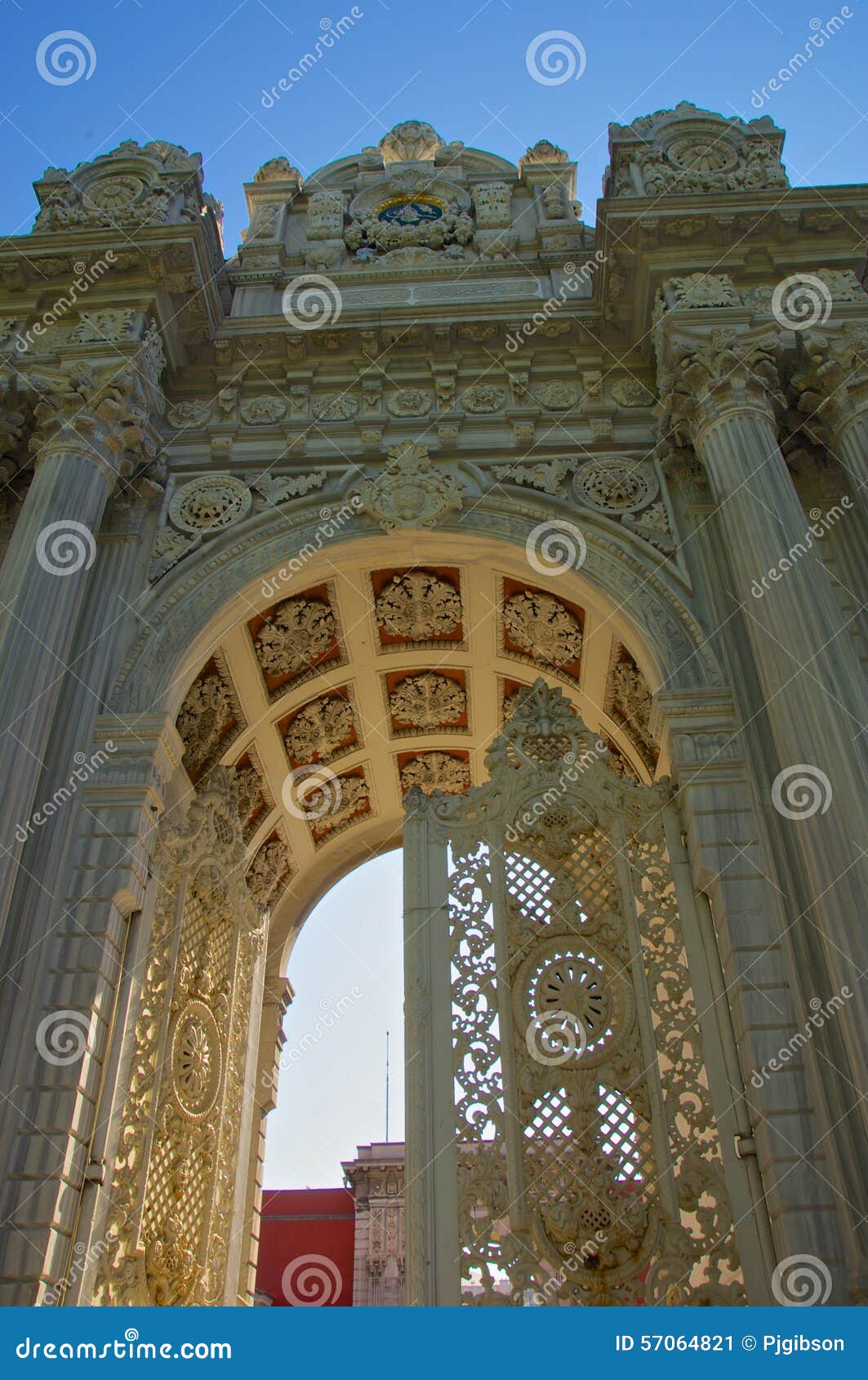 Gateway to Yildiz Palace stock image. Image of empire - 57064821