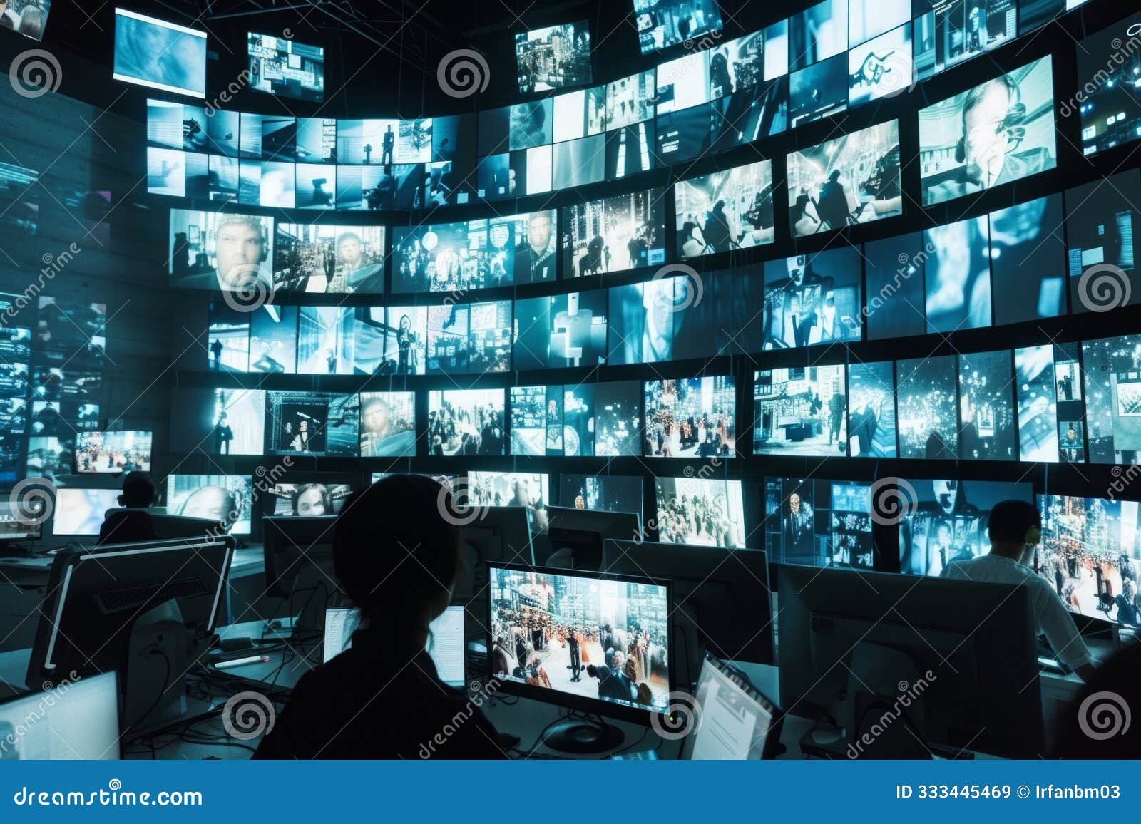 Gateway Utopia, Computers in a Futuristic Tableau Opening Doors To a ...