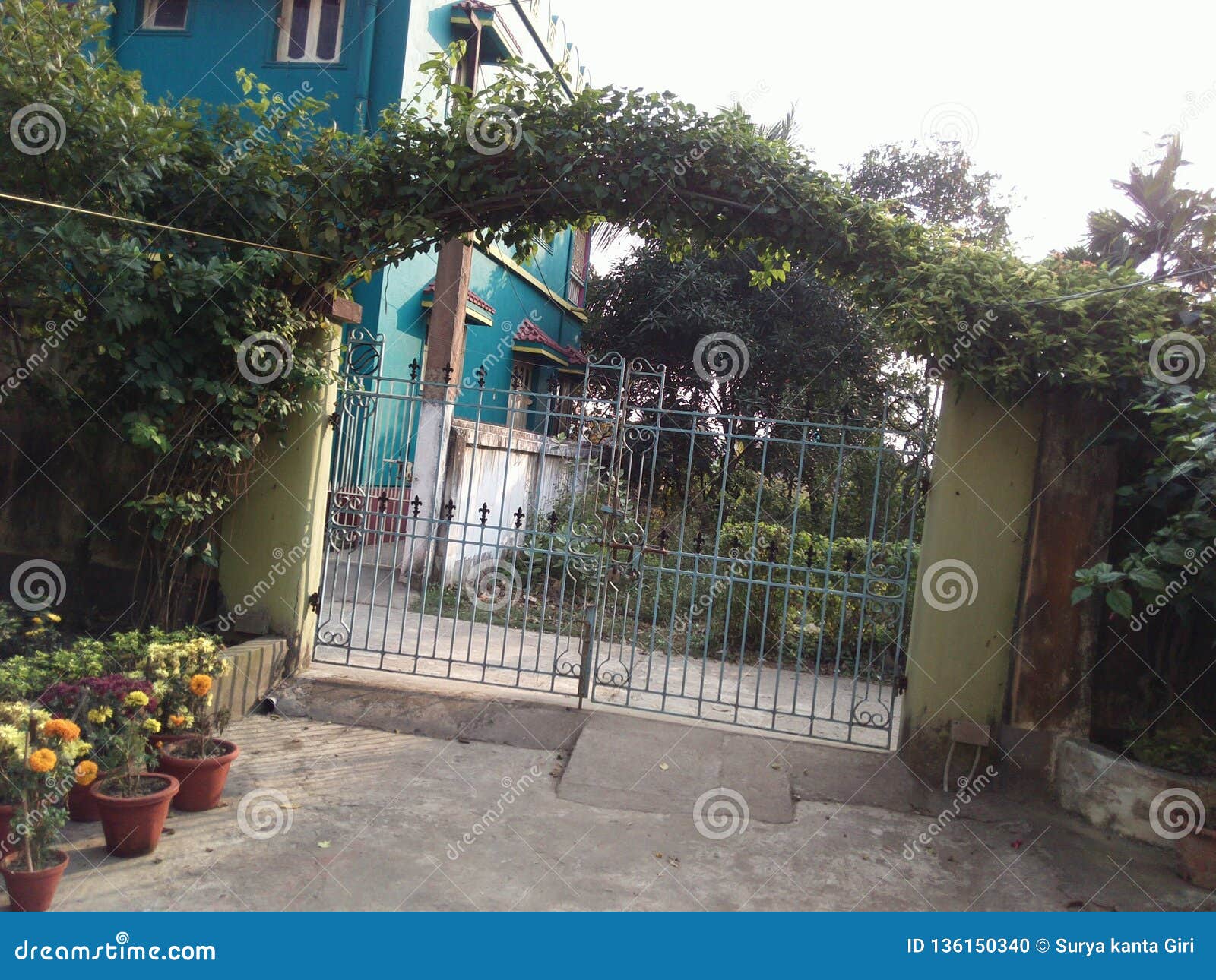 Gateway view stock photo. Image of view, front, gate - 136150340