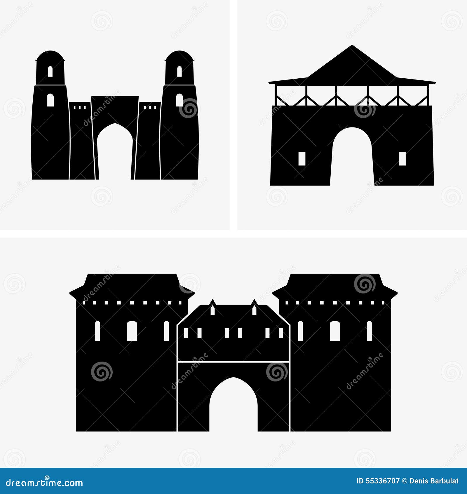 Gateways stock vector. Illustration of icon, ancient - 55336707