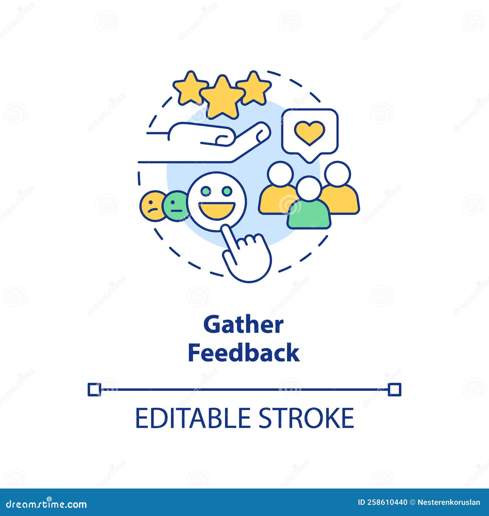 Gather Feedback Concept Icon Vector Illustration | CartoonDealer.com ... Gather Feedback Concept Icon Vector Illustration | CartoonDealer.com ...