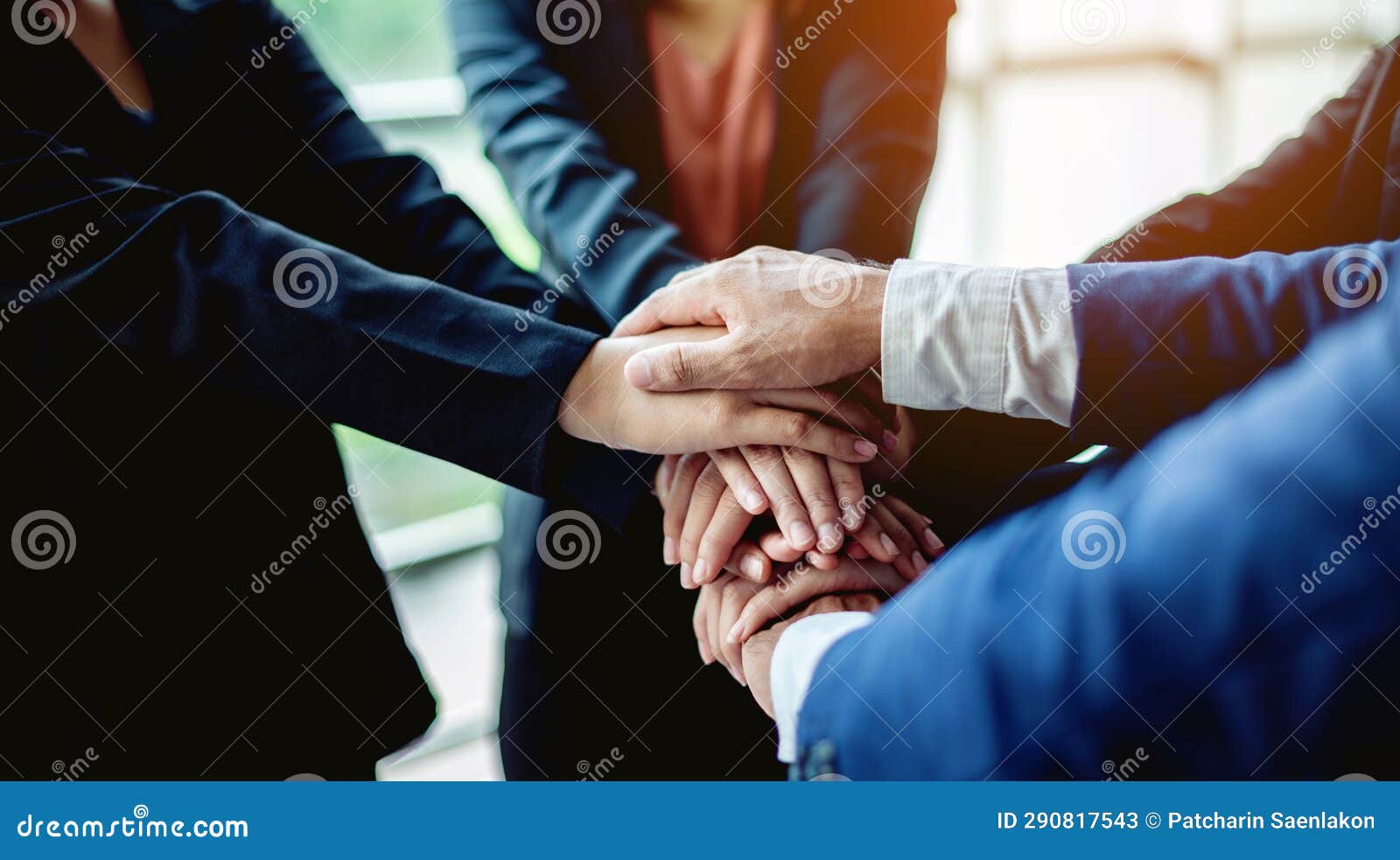 Together, Join Forces, Unity, Work As a Team. Communication Connection ...