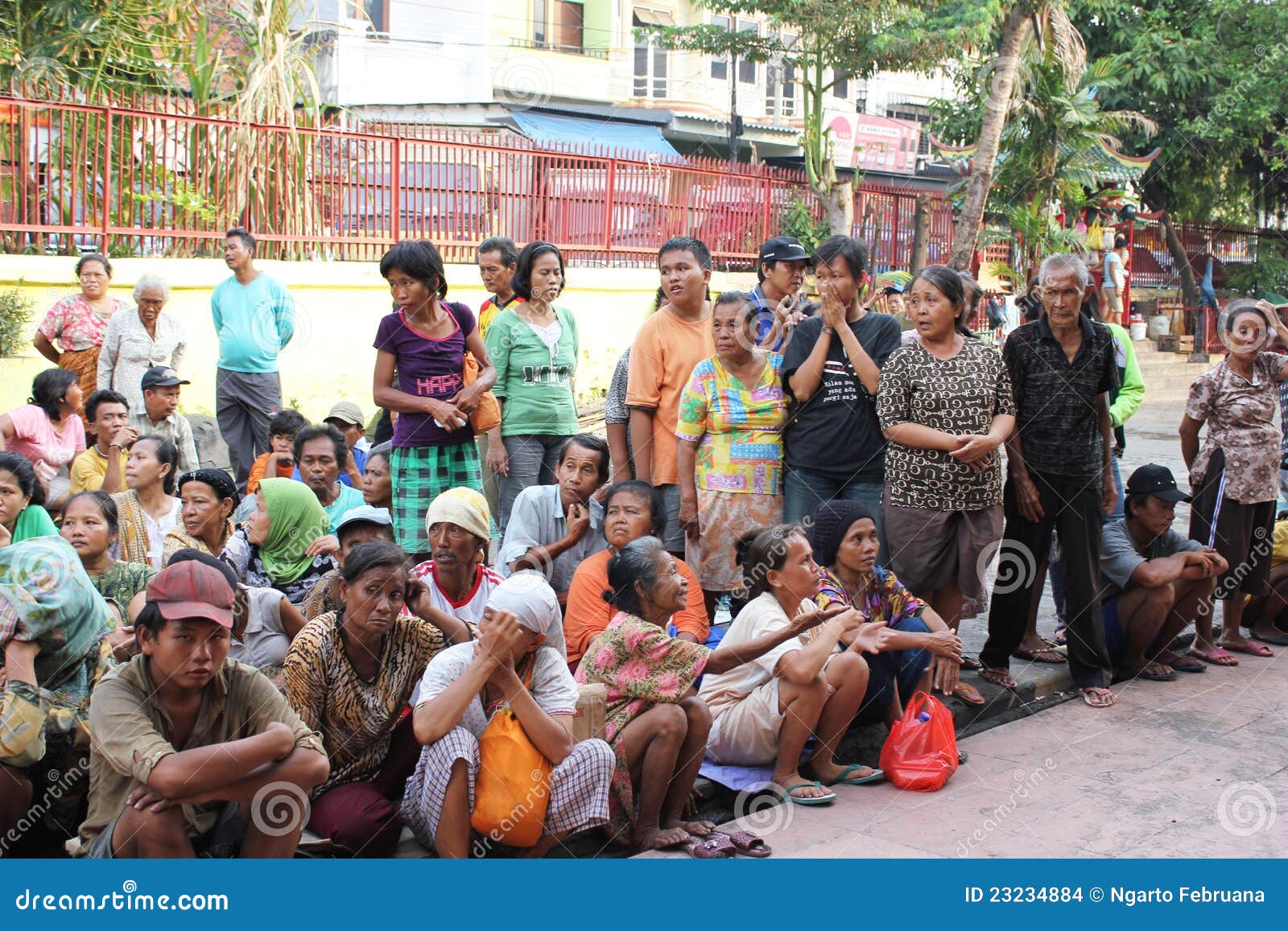 Gathered for Alms editorial stock image. Image of beggars - 23234884