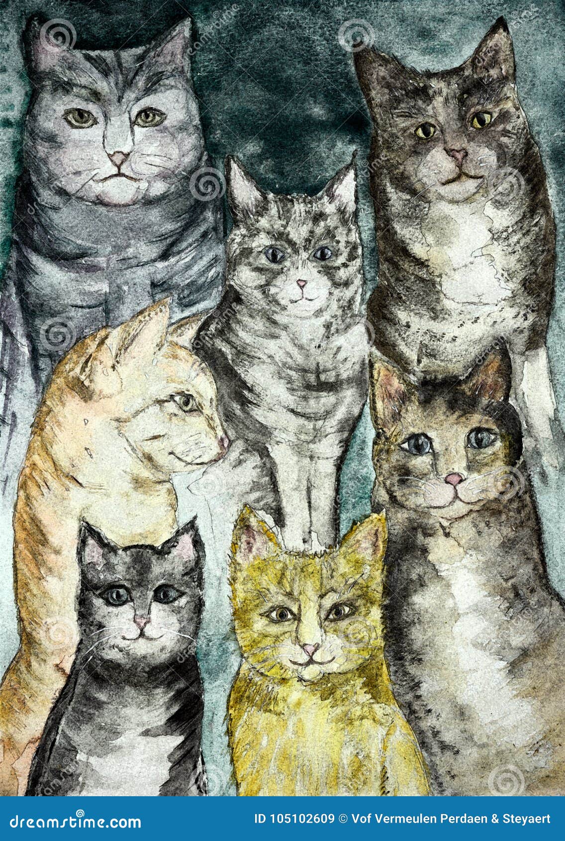 Turquoise Cats Stock Illustrations – 175 Turquoise Cats Stock ...