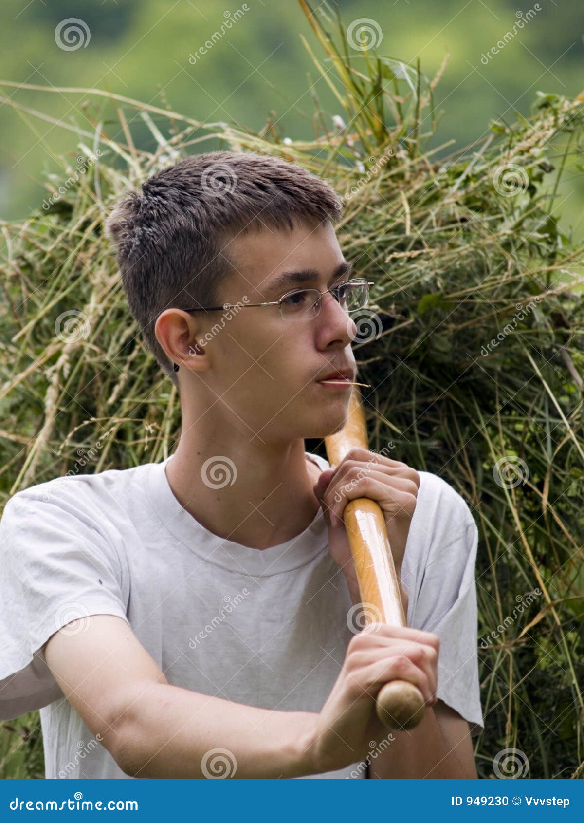 Gathering hay stock photo. Image of teenagers, tough, person - 949230