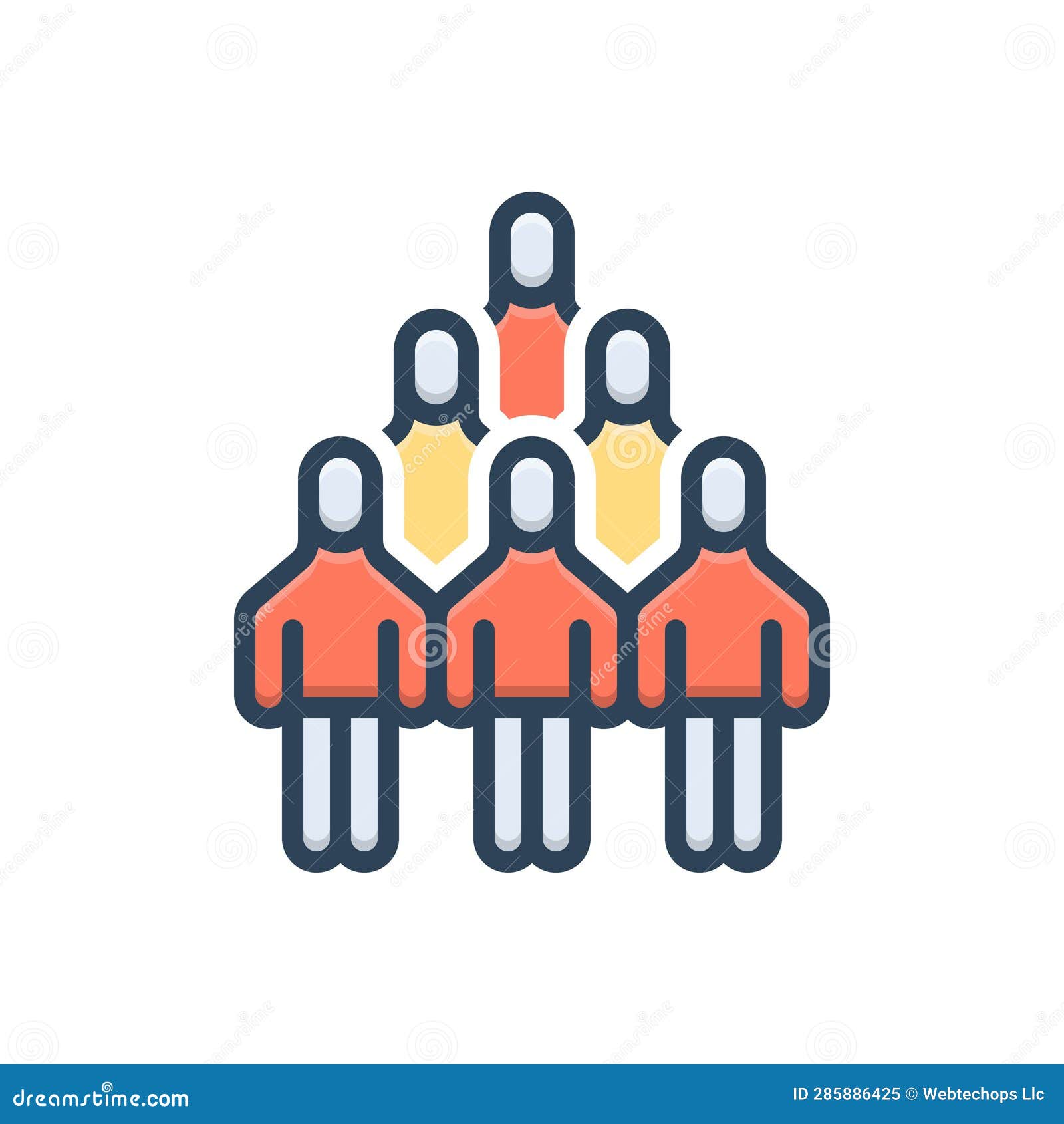 Color Illustration Icon for Gathering, Crowd and Group Stock Vector ...