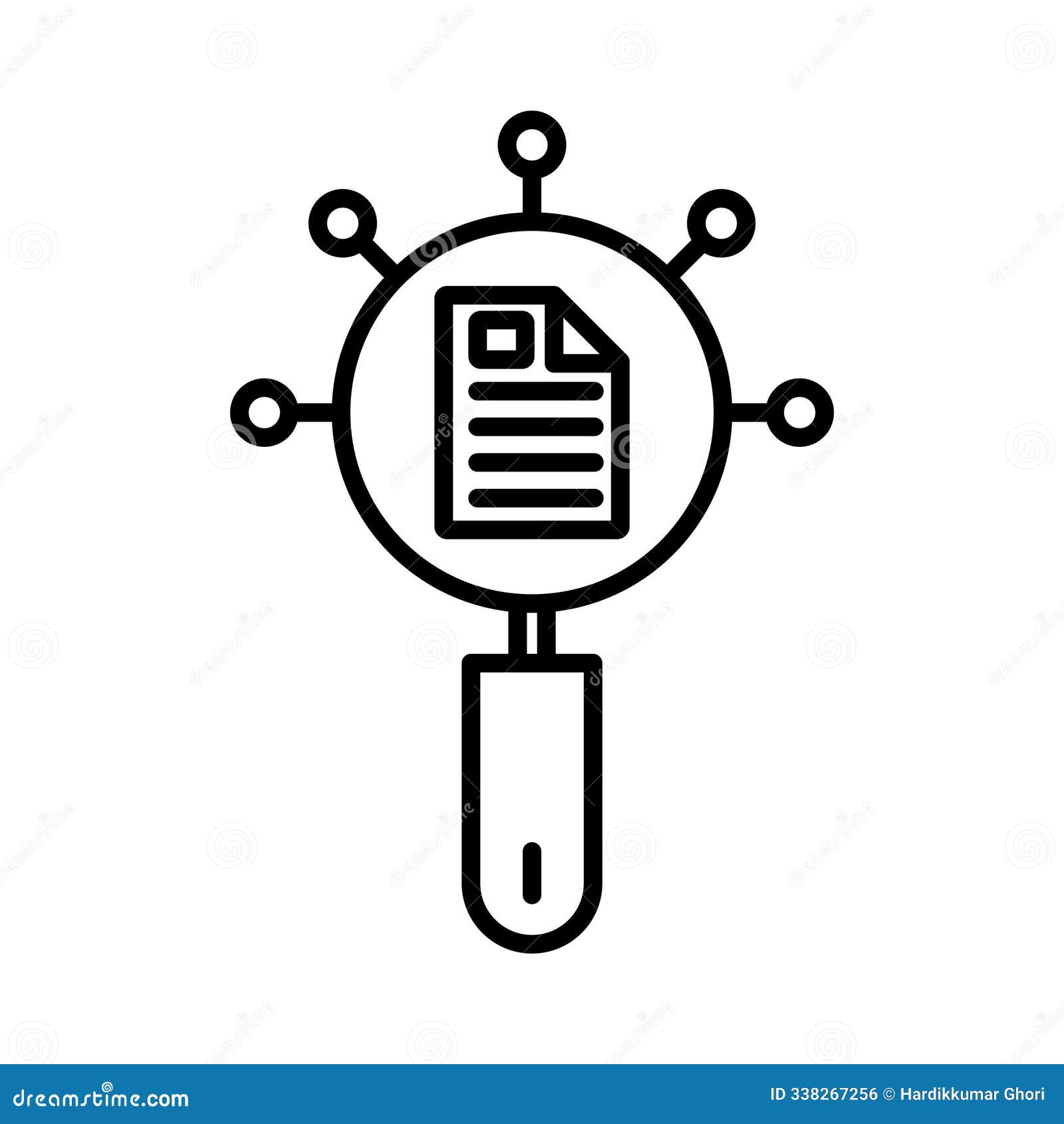 Gathering Information Icon Vector Illustration | CartoonDealer.com ...
