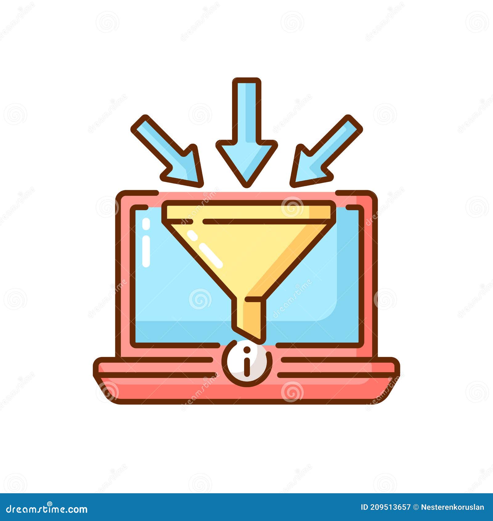 Gathering Information RGB Color Icon Stock Vector - Illustration of ...