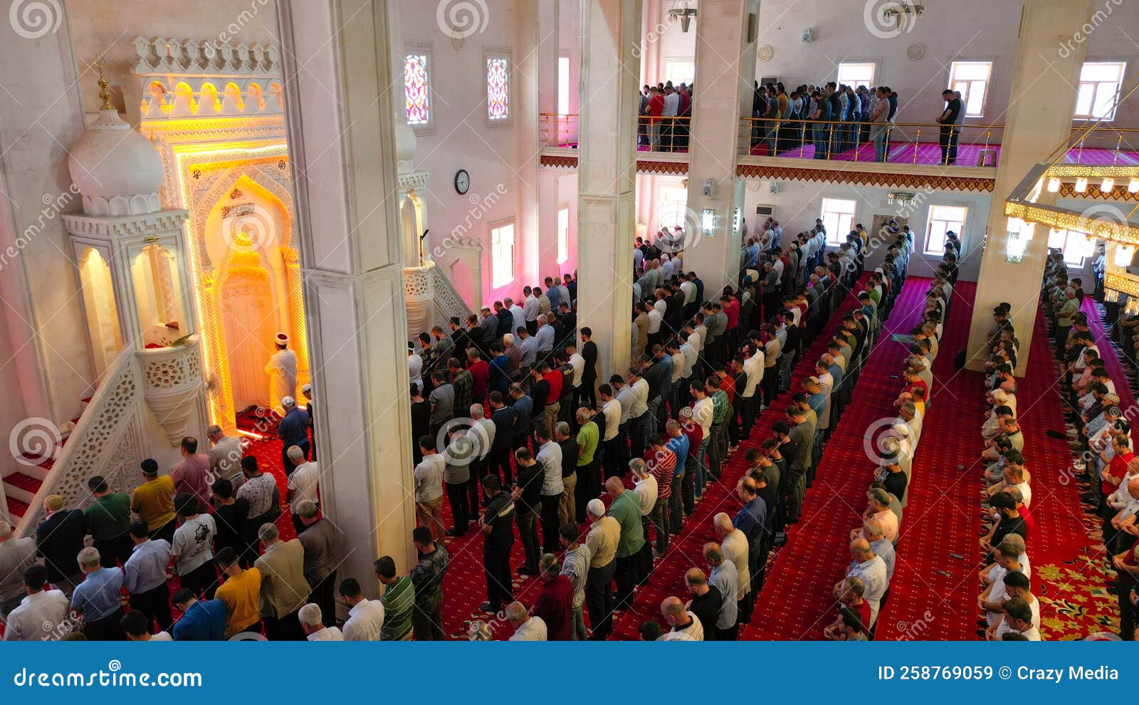 Gathering of People on Friday for Worship and Praying Editorial Stock ...