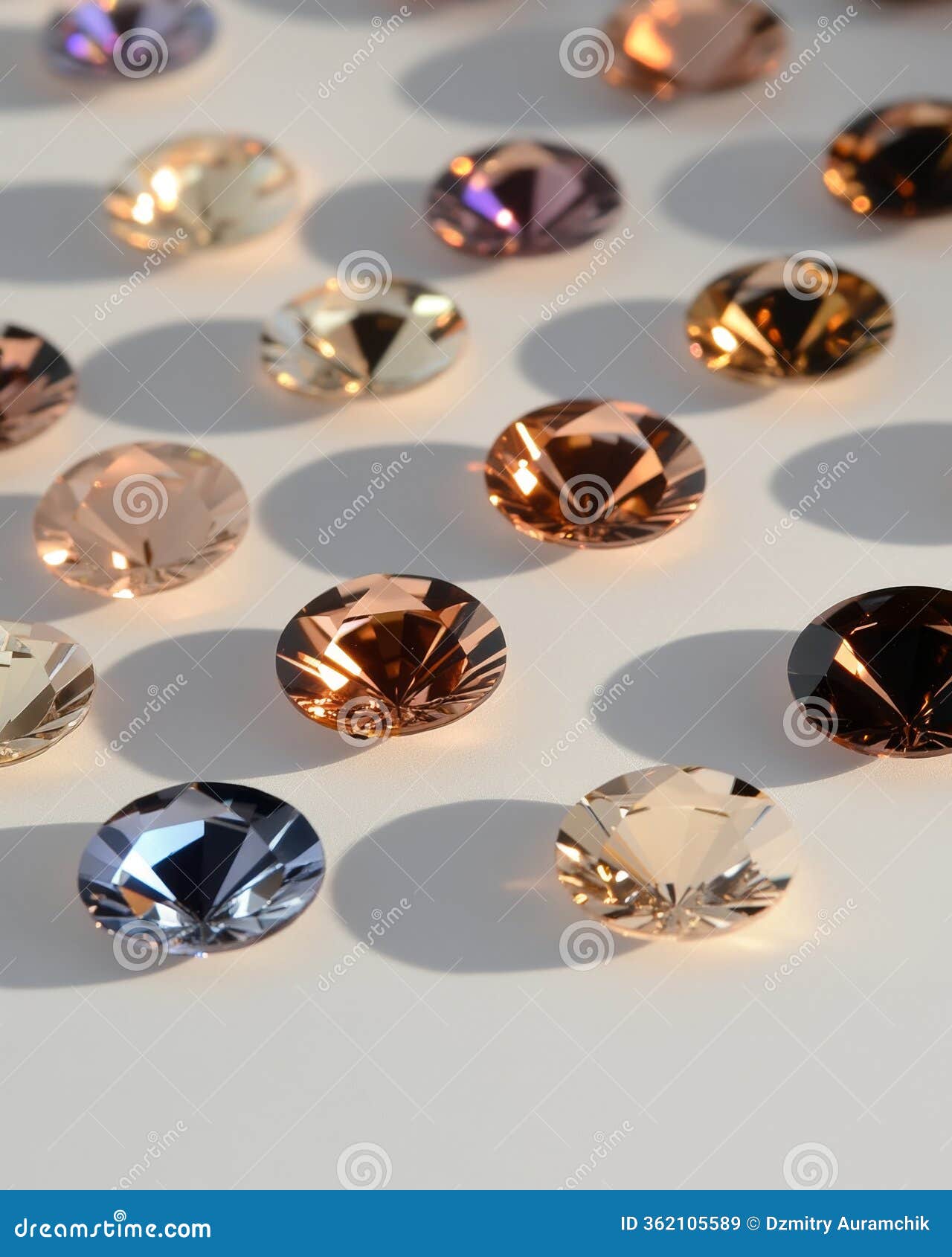 A Gathering of Quartz Crystals in Different Forms and Dimensions is Lit ...