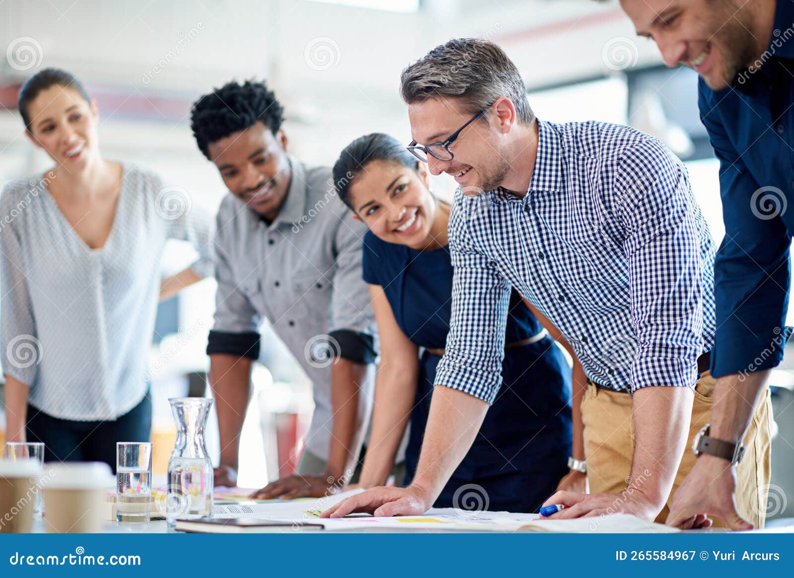 Gathering the Staff for Some Impromptu Planning. Diverse Group of ...