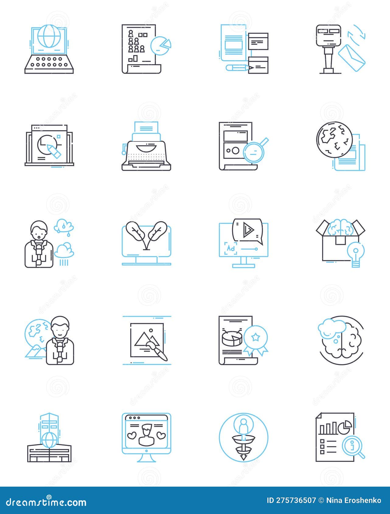 Convocation Line Icons Collection. Ceremony, Graduation, Commencement ...