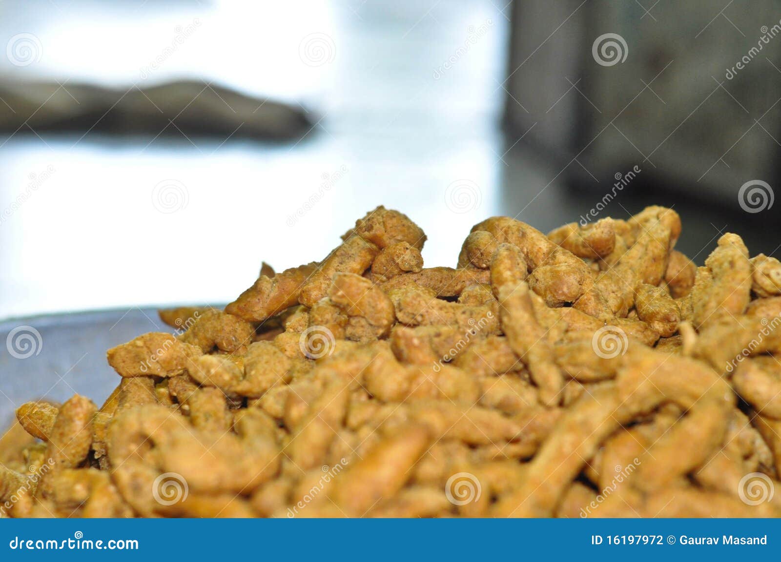 Gathiya stock photo. Image of vegeterian, spicy, fried - 16197972