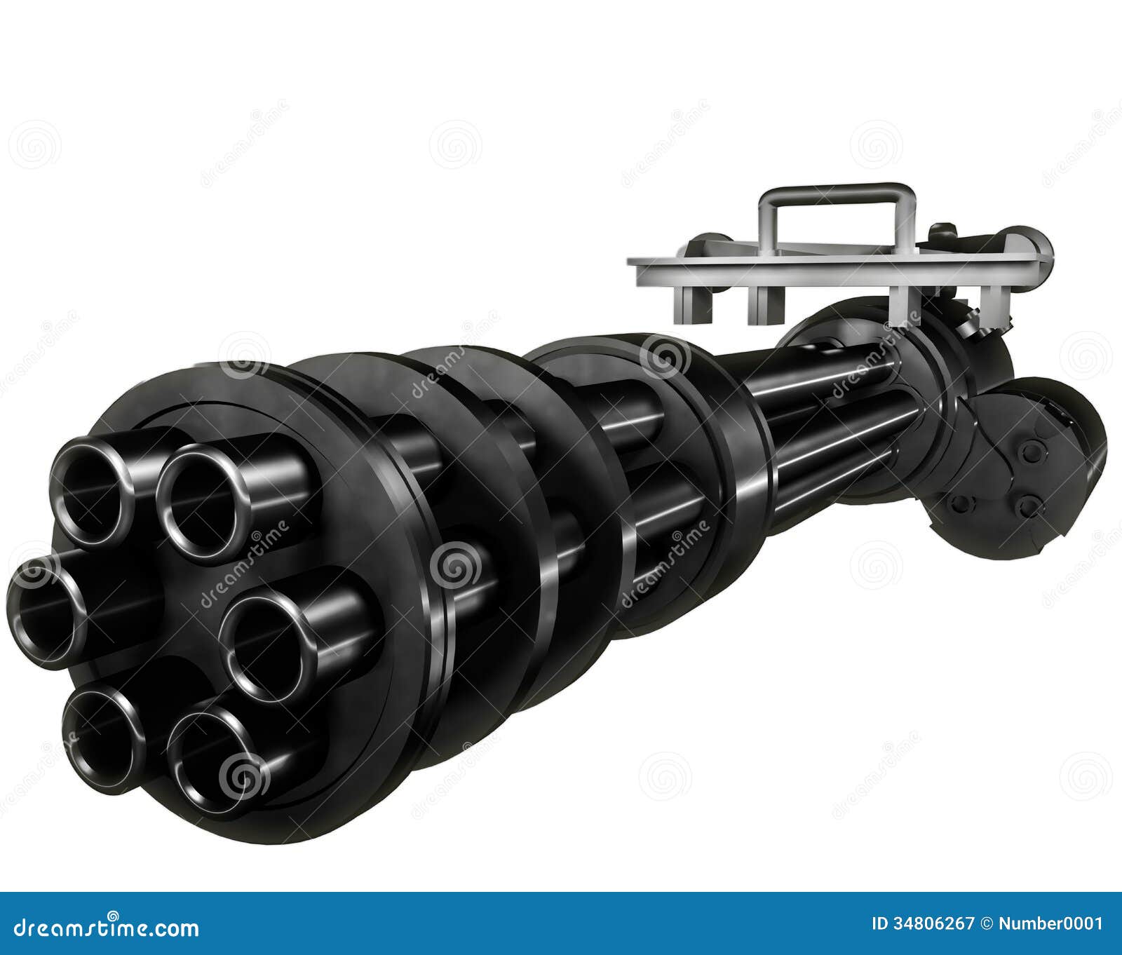 Gatling illustration stock. Illustration du modèle, canon - 34806267