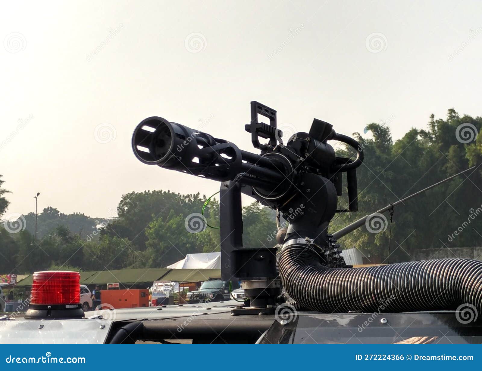 Gatling Gun Attached on Tactical Vehicle Stock Photo - Image of tank ...