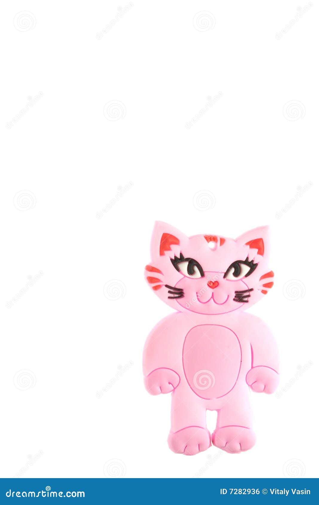 Gato cor-de-rosa foto de stock. Imagem de gato, besta - 7282936