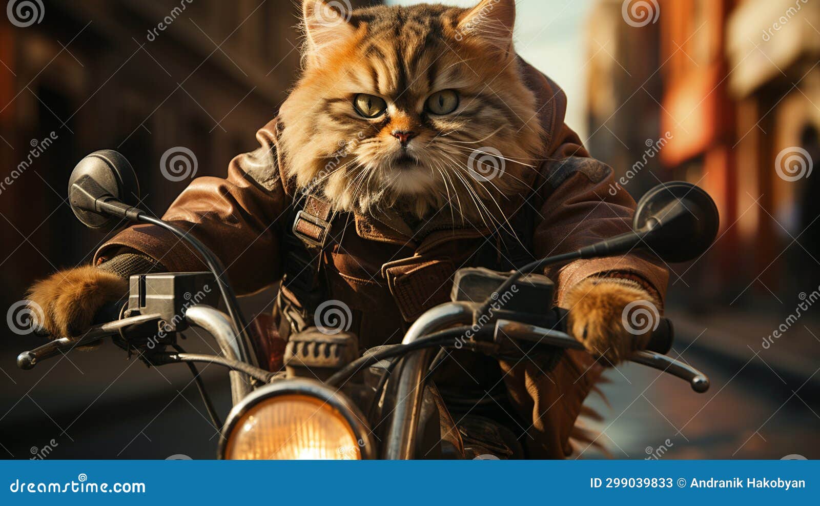 Gato montando una moto stock de ilustración. Ilustración de lindo ...