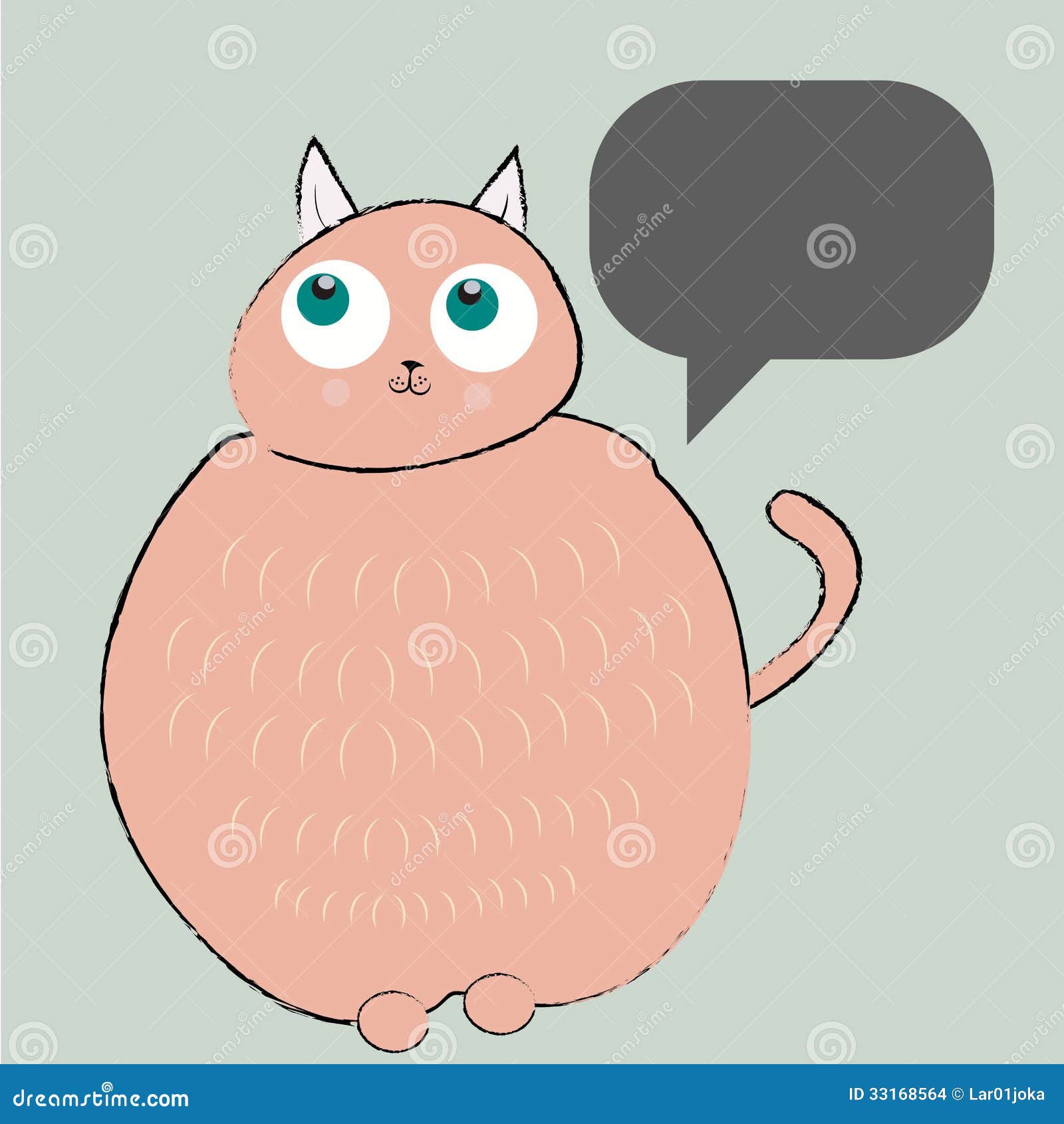 Gato que se pregunta ilustración del vector. Ilustración de rechoncho ...