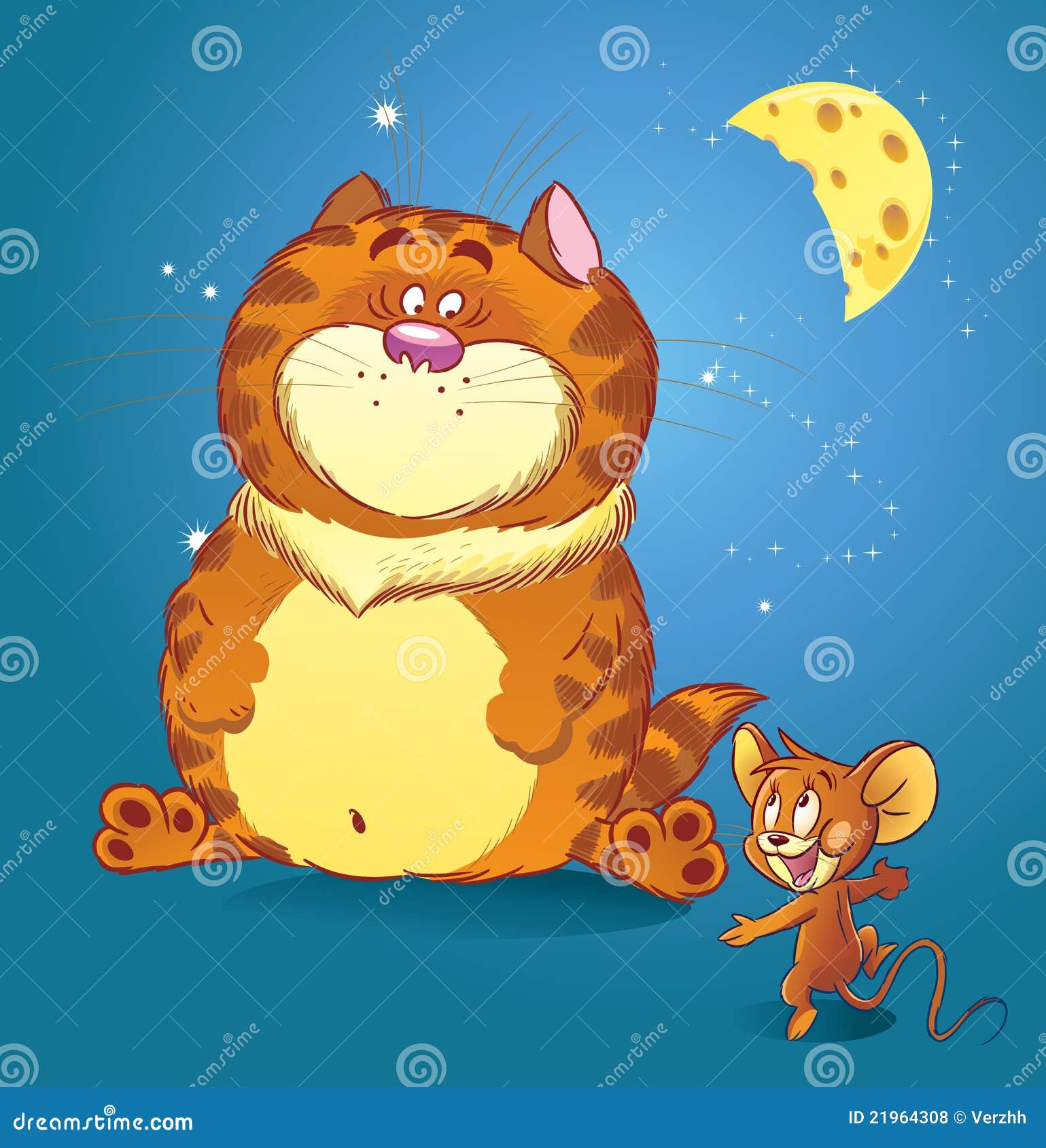 Gato y ratón ilustración del vector. Ilustración de mascotas - 21964308