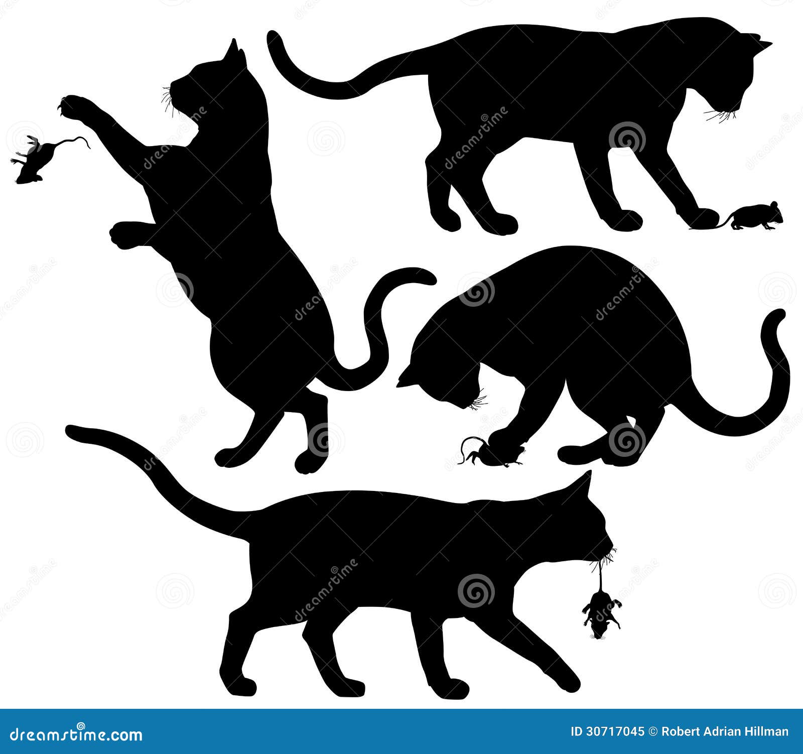 Gato y ratón ilustración del vector. Ilustración de mascota - 30717045