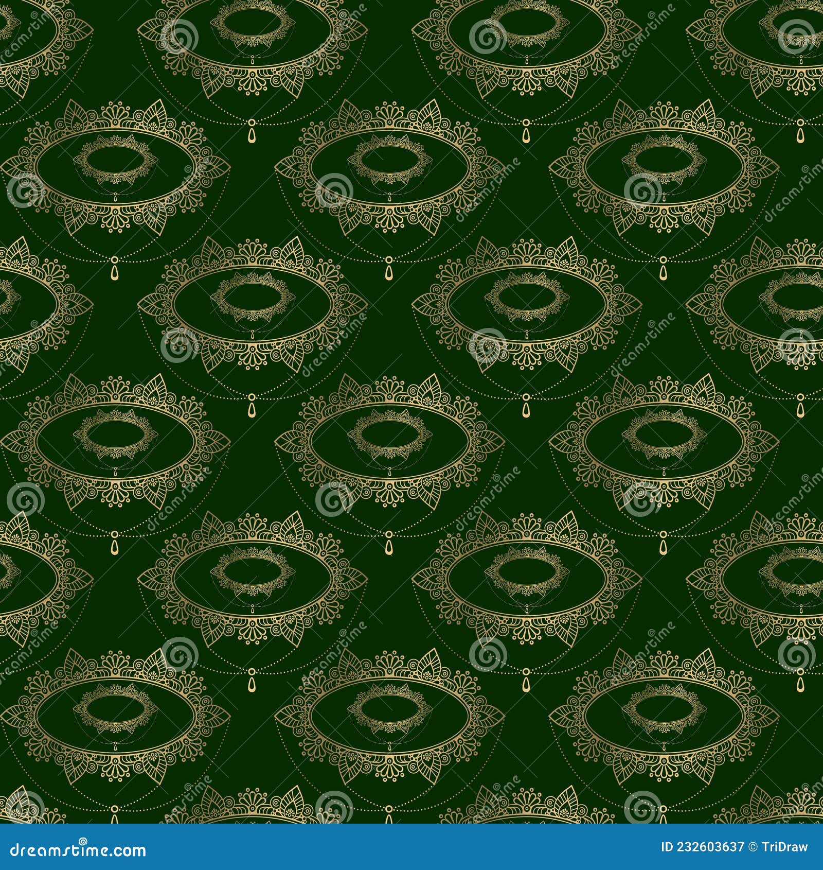 Gatsby Seamless Pattern Design Stock Vector - Illustration of luxury ...