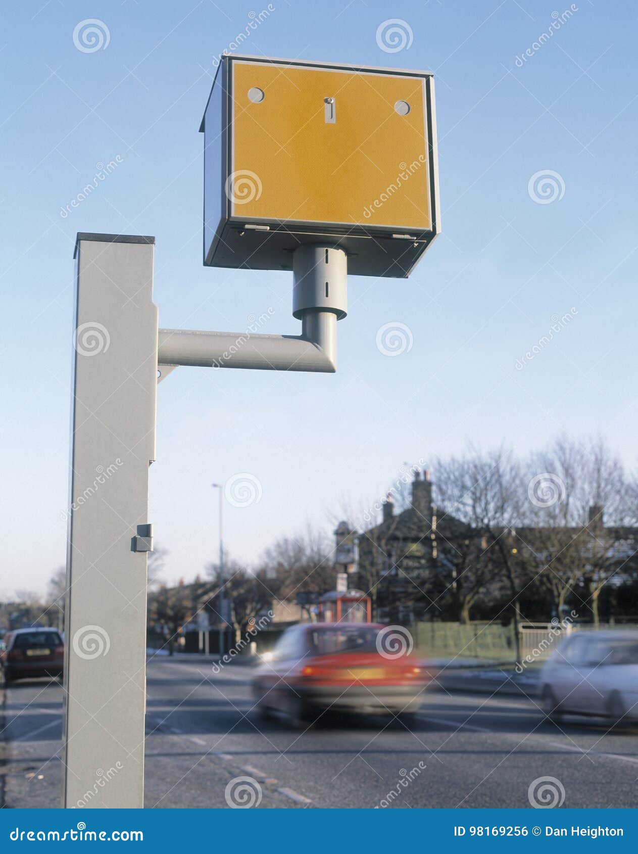 Gatso Speed Camera with Speeding Vehicles Stock Photo - Image of ...