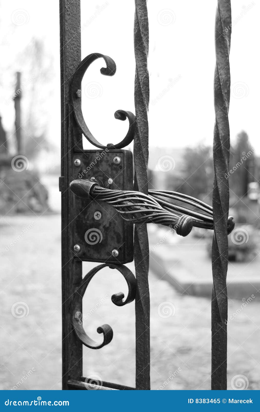 Gatter stockbild. Bild von gatter, nahaufnahme, verriegelung - 8383465