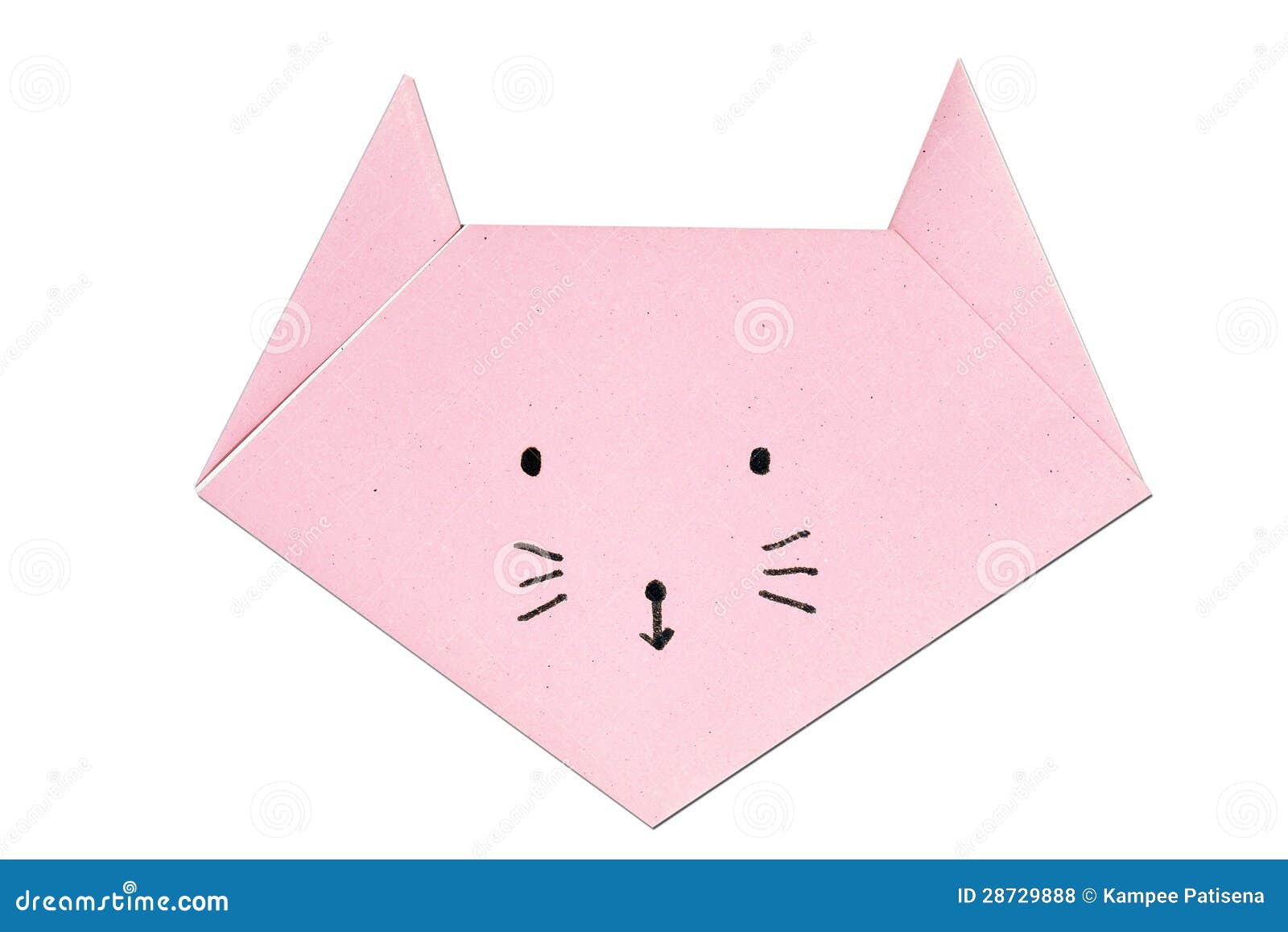 Gatto di Origami fotografia stock. Immagine di grigio - 28729888