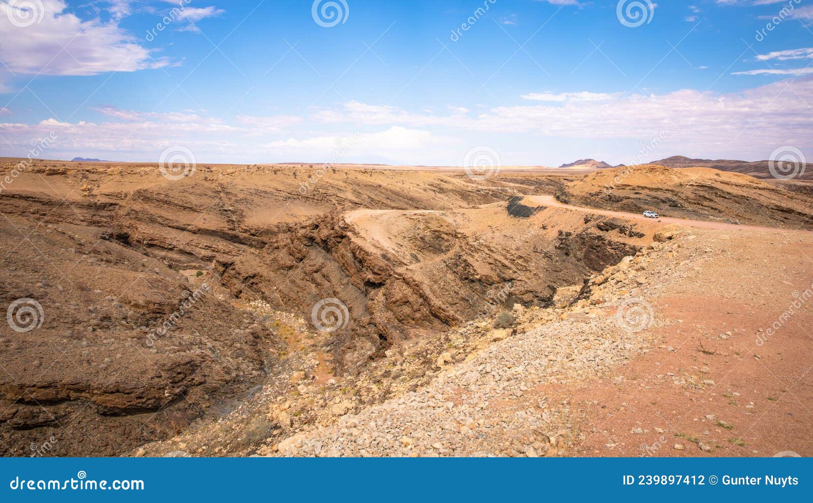 Panorama Of Gaub River In Namibia With Much Water After Heavy Rainfalls ...