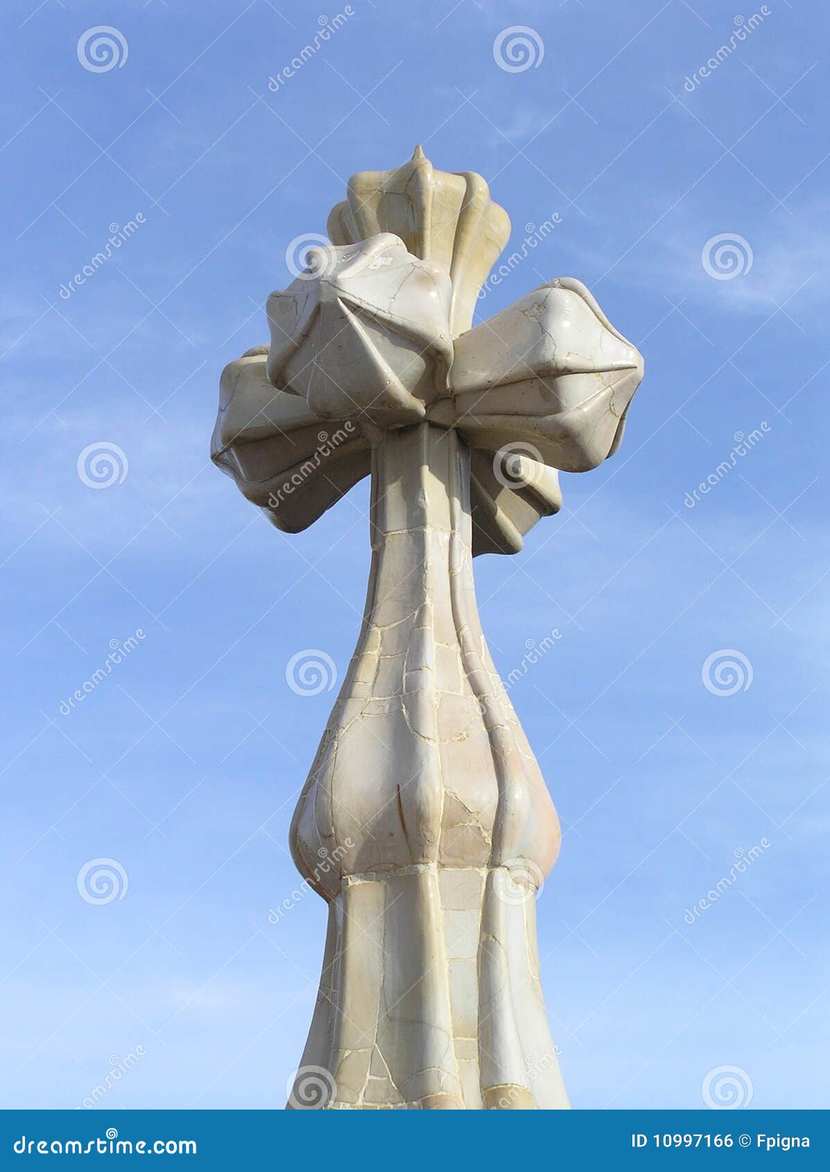 Gaudi cross in Barcelona editorial photo. Image of gaudi - 10997166