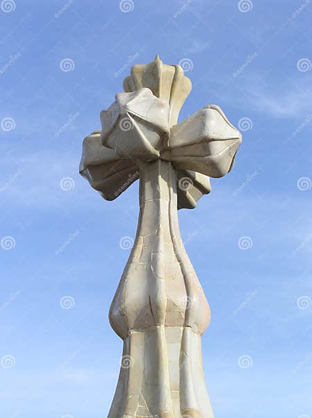 Gaudi cross in Barcelona editorial photo. Image of gaudi - 10997166