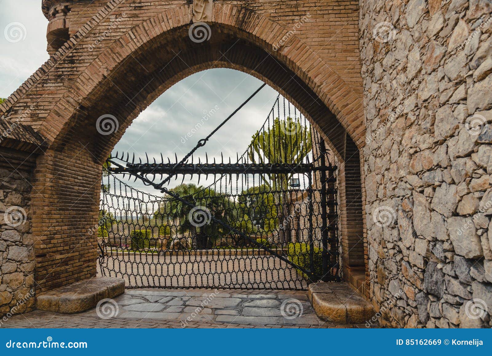Gaudi Garraf, Catalonia, Spain. Editorial Stock Image - Image of hole ...