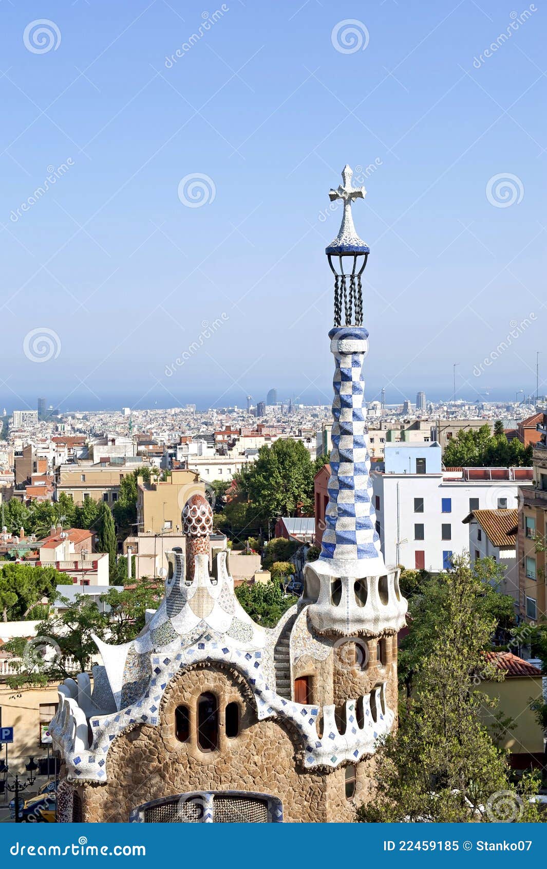 Gaudi house stock image. Image of abstract, europe, architecture - 22459185