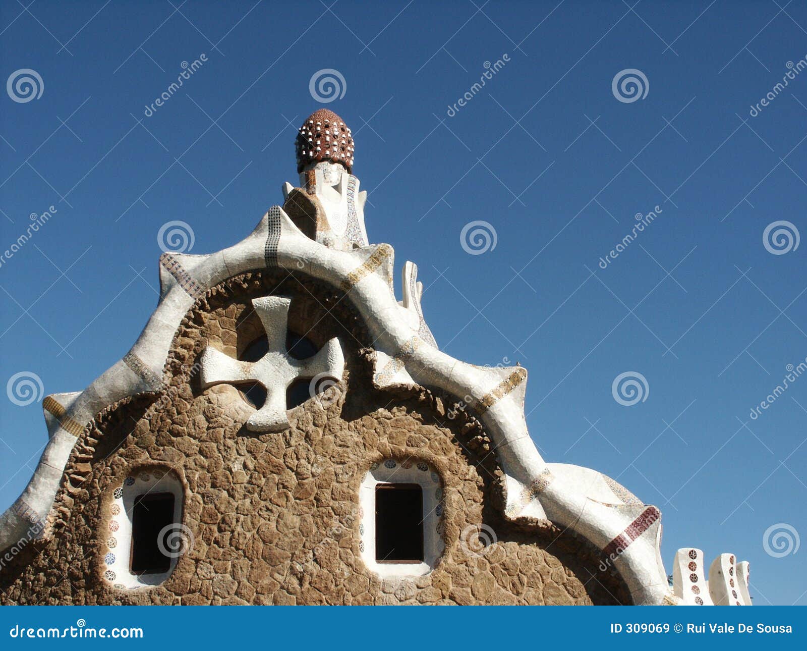 Gaudi house stock image. Image of gaudi, urban, window - 309069