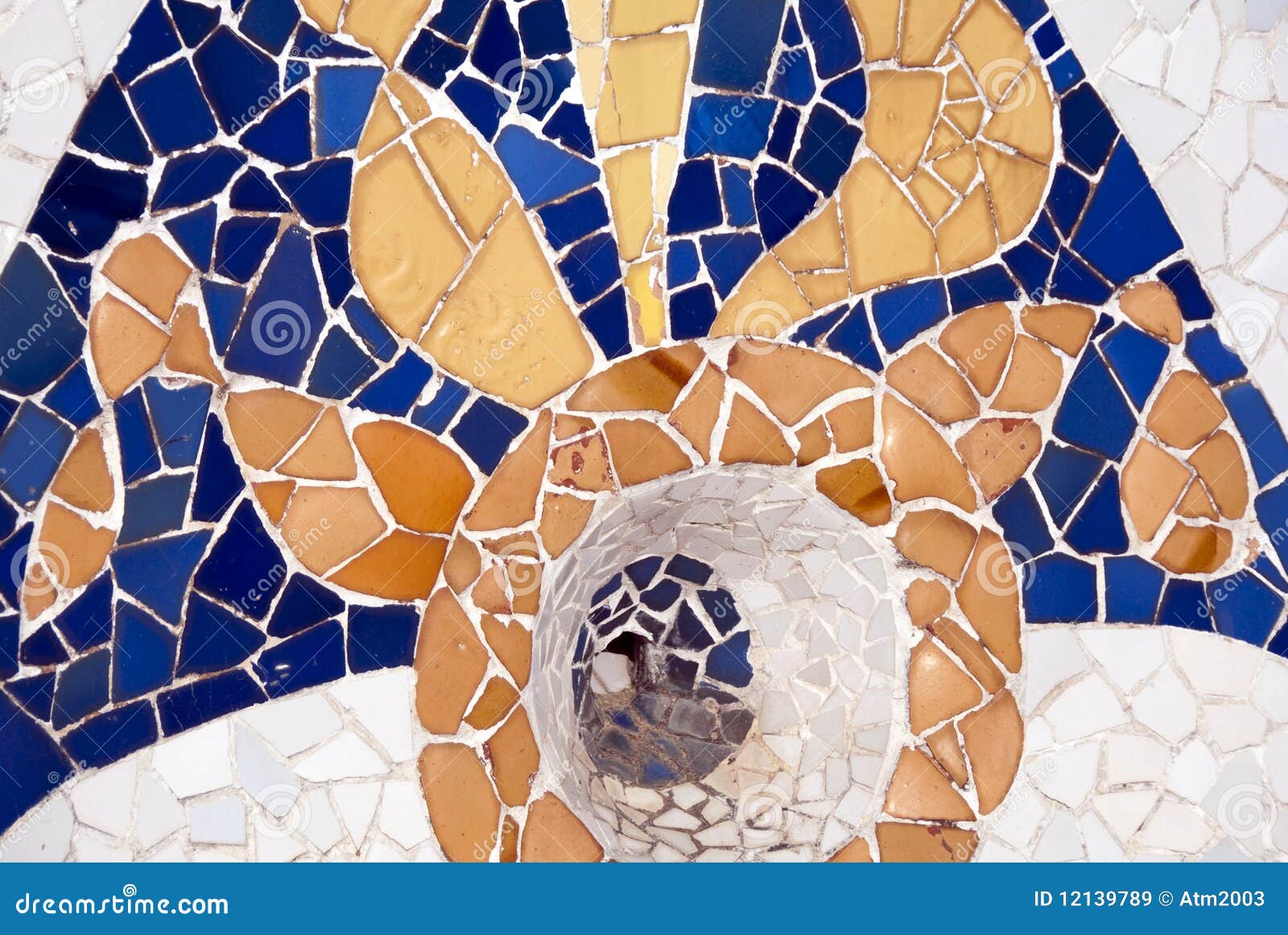 Gaudi Mosaic pattern stock image. Image of catalan, colour - 12139789